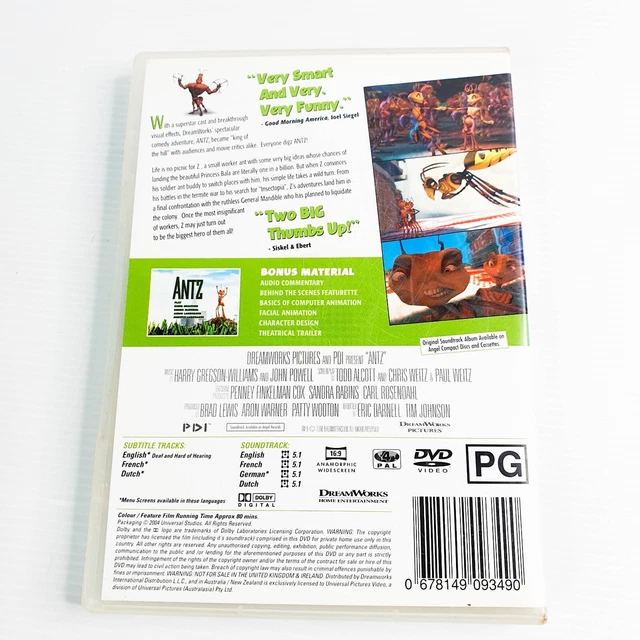 ANTZ DVD MOVIE Film Video Kids Movies $7.69 - PicClick AU