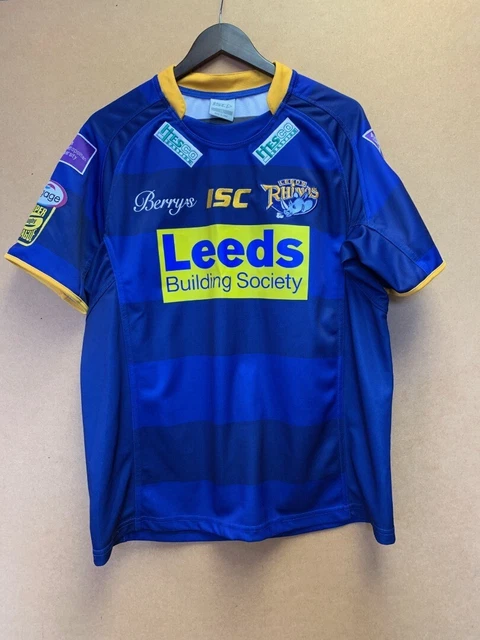 MEN'S ISC BLUE Leeds Rhinos Rugby Shirt Size XL CG P15 £7.99 - PicClick UK