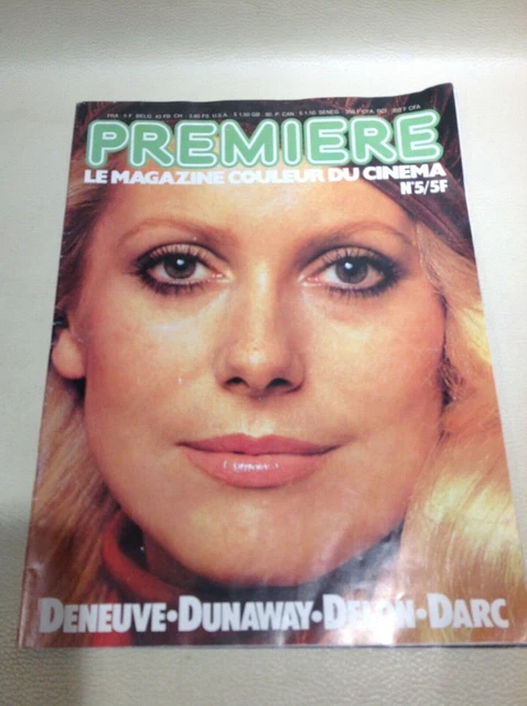 PREMIÈRE LE MAGAZINE du cinéma n°5 1977 Deneuve Dunaway Delon Darc complet EUR 20,00 - PicClick FR