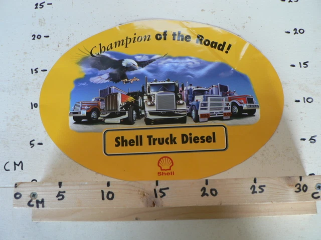 STICKER,DECAL SHELL TRUCK Diesel Champion Of The Road Big Size Not 100 ...