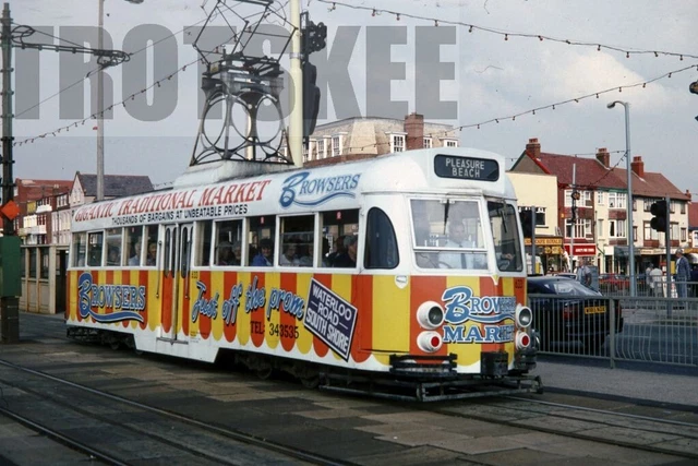 35MM SLIDE BLACKPOOL Transport Single Decker Tram Strassenbahn 633 1995 Original £4.98 - PicClick UK