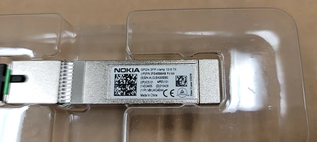 NOKIA GPON SFP Module 3FE46899AB ONU I-Temp 1310 TX EUR 22,44 - PicClick FR