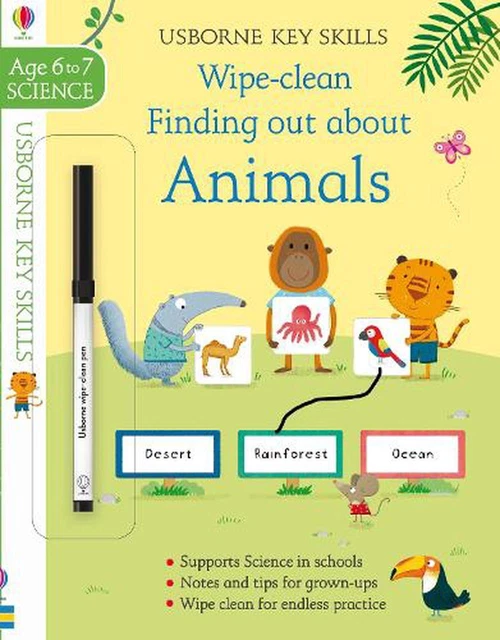 WIPE-CLEAN FINDING OUT About Animals 6-7 by Hannah Watson (English ...