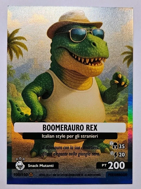BOOMERAURO REX 100/150 Skifidol Italian Brainrot Nuclear Card Very Rare ...