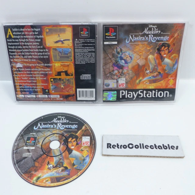 ALADDIN IN NASIRA'S Revenge Video Game PlayStation 1 PS1 UK PAL NO ...