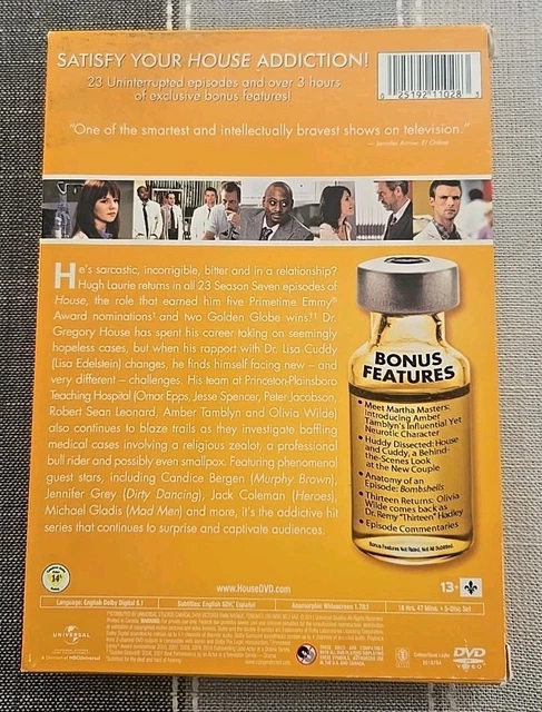 HOUSE M.D SEASON 7 DVD 5 Disc Box Set $7.97 - PicClick CA