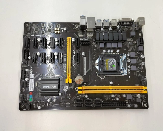 BIOSTAR TB250-BTC PRO LGA1151 Mining Motherboard Used £161.22 - PicClick UK