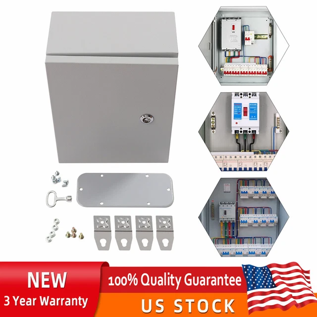 ELECTRICAL STEEL ENCLOSURE Switchboard Box Cabinet 7.9*5.9*11.8inch ...
