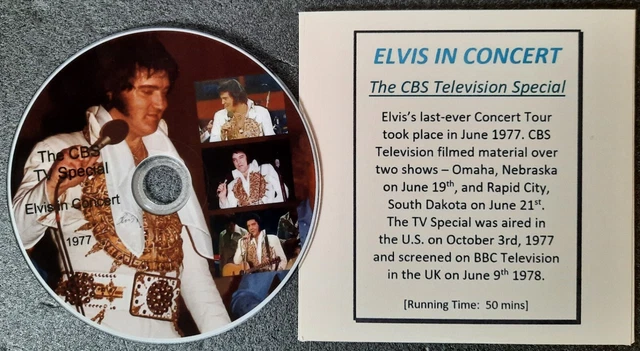 ELVIS PRESLEY - 'ELVIS IN CONCERT': The 1977 CBS Television Special ...