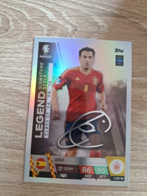 TOPPS MATCH ATTAX UEFA EURO 2024 EM Legend Xavi Espagne LSS16 EUR 1,00 ...