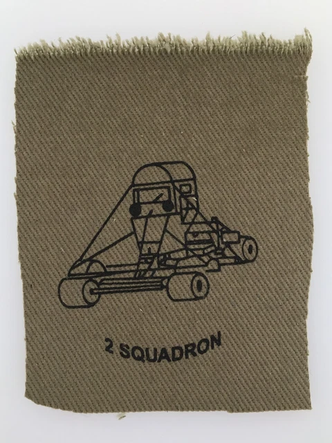 RHODESIAN ARMY 2ND Sqd. Pookie Troop Mine Detector Cloth Patch Anti ...