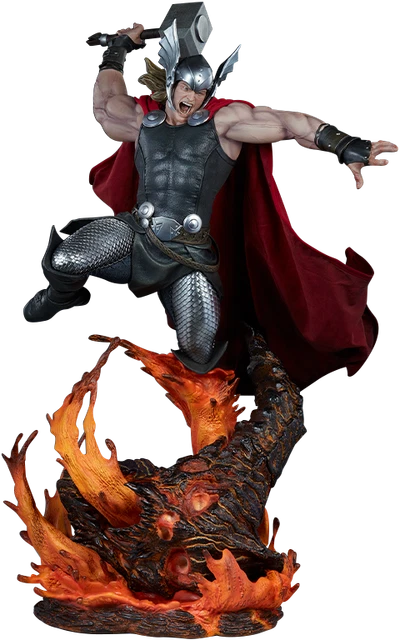 MARVEL THOR BREAKER Of Brimstone premium format statue sideshow Marron ...