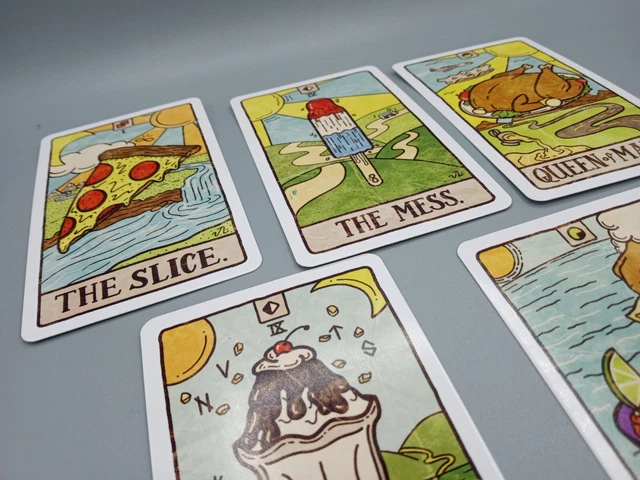 FOOD FORTUNE 78 Card Illustrated Tarot Deck $9.99 - PicClick