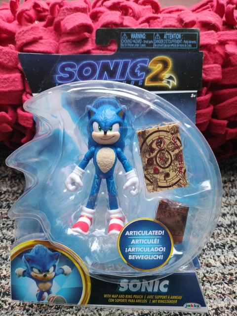 SONIC THE HEDGEHOG 2 Movie Sonic with Map 4inch Jakks Figure - Brand ...
