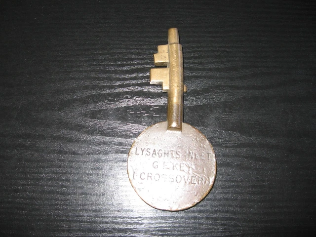 BRITISH RAIL, LYSAGHTS Inlet Ground Frame Key. £153.08 - PicClick UK
