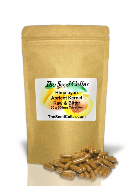 APRICOT KERNELS CAPSULES - Raw Bitter & Natural - Free UK Mainland ...