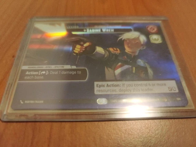 STAR WARS UNLIMITED Sabine Wren Showcase Perfect In Toploader ...