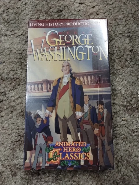 ANIMATED HERO CLASSICS George Washington VHS 1992 Historical $3.00 ...