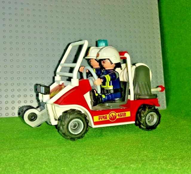 PLAYMOBIL LA MICRO voiture d'intervention des pompiers 4512 + 2 ...