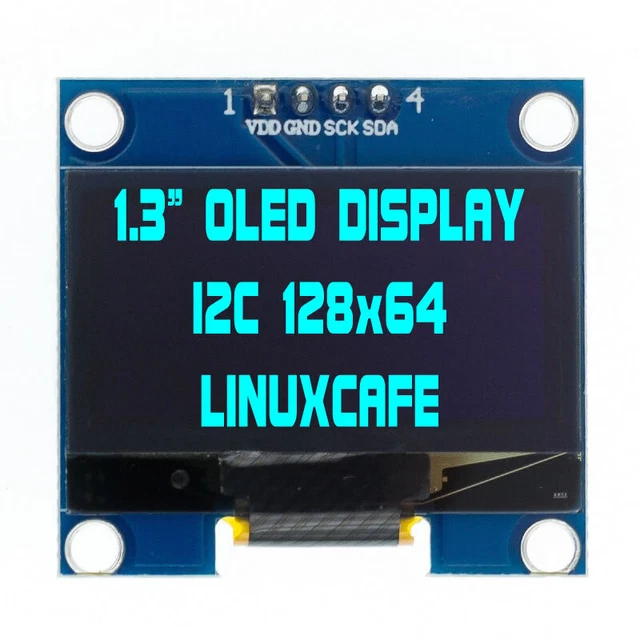 1.3& I2C IIC 128X64 OLED Display Module Arduino Blue Color SSD1106 US ...