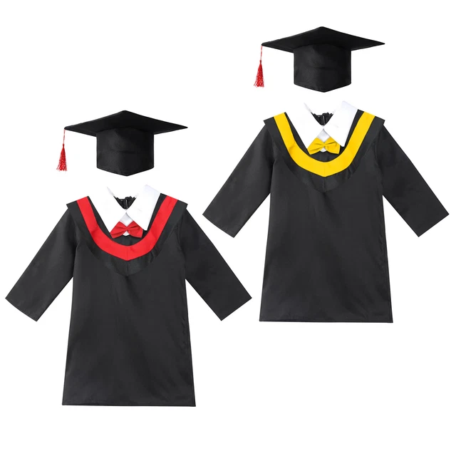 CHILDREN GRADUATION GOWN and Cap Hat Outfit Costume for Preschool ...