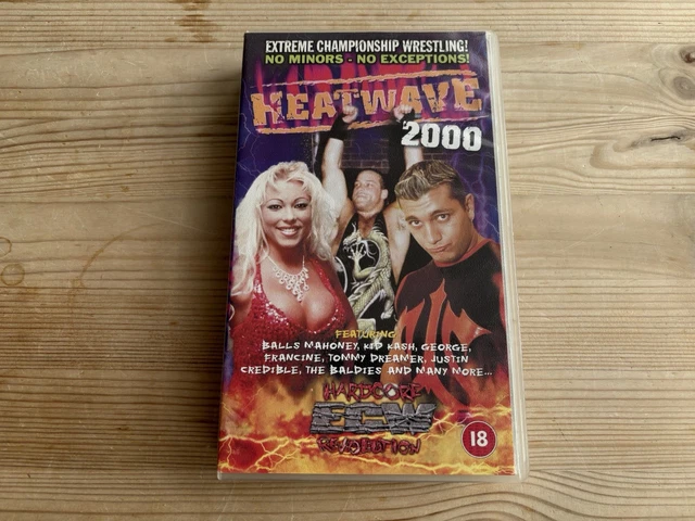 ECW HEATWAVE 2000 VHS wwf Wwe Wcw Aew Njpw Rob Van Dam Xpw Tommy ...