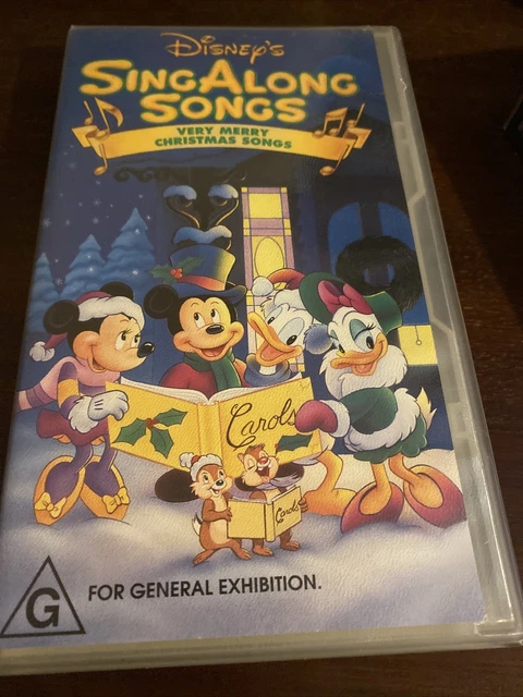 DISNEY'S SING ALONG Songs Very Merry Christmas Songs VHS Good Condition ...