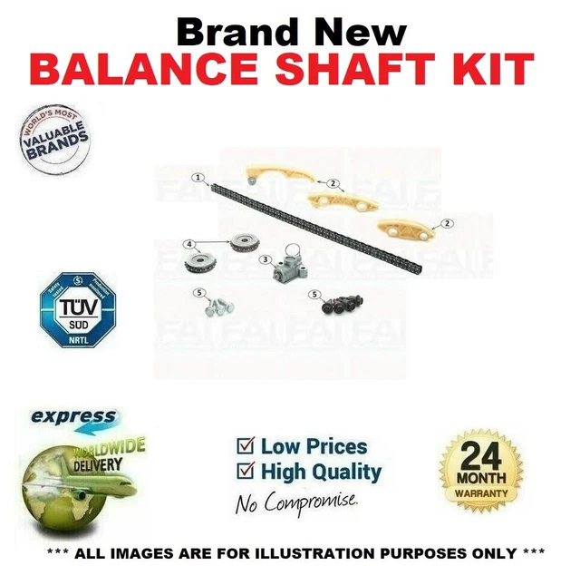 BALANCE SHAFT KIT for VAUXHALL ASTRA GTC Mk VI 2.0 VXR 2012->on £113.91 ...