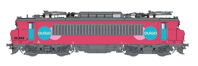 LS MODELS 11103 - Locomotive électrique BB22323 SNCF, livrée OUIGO - HO ...