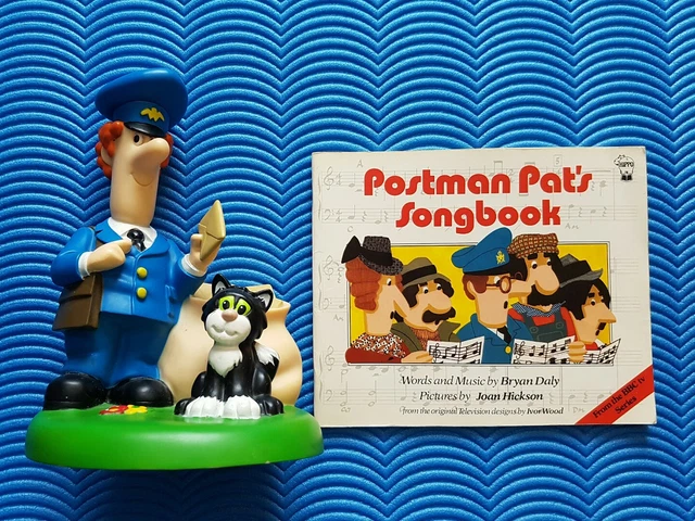 POSTMAN PAT MONEY Box and song book BBC 1986 retro rare bundle £14.99 ...