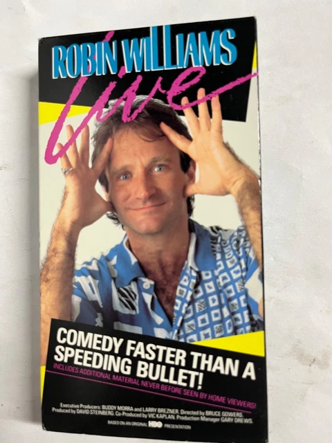 ROBIN WILLIAMS LIVE [VHS] HBO Standup Comedy Event anni '80 '90 EUR 4 ...