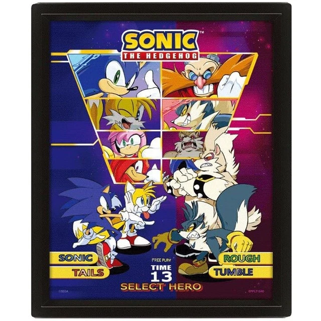 PYRAMID - SONIC Hedgehog (Select Your Fighter) Poster 3D Lenticular ...