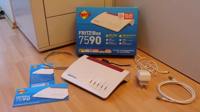 AVM FRITZ!BOX 7590 WLAN Router mit Modem - Weiß (20002784) EUR 76,00 ...