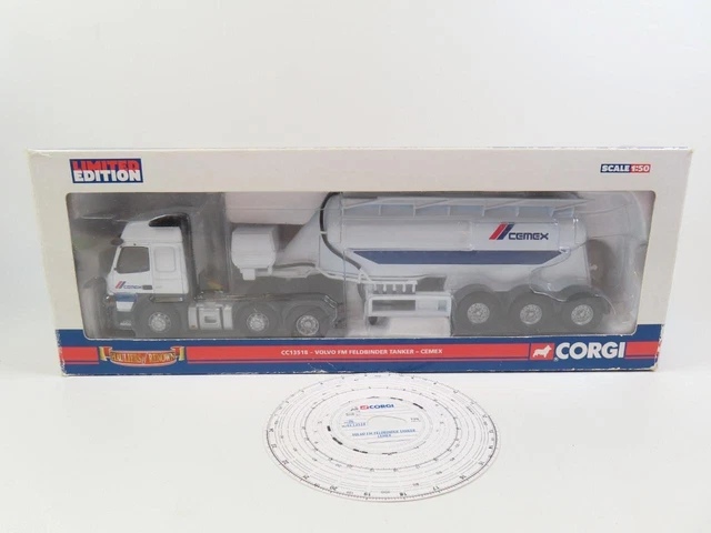 CORGI CC13518 VOLVO Fm Feldbinder Tanker Cemex, 1/50, MIB! £35.00 ...