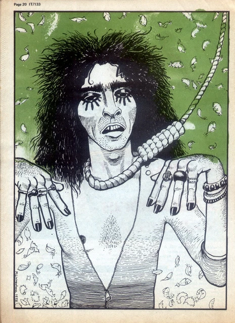 IT INTERNATIONAL TIMES Magazine 6 July 1972 . Alice Cooper Illustrated ...