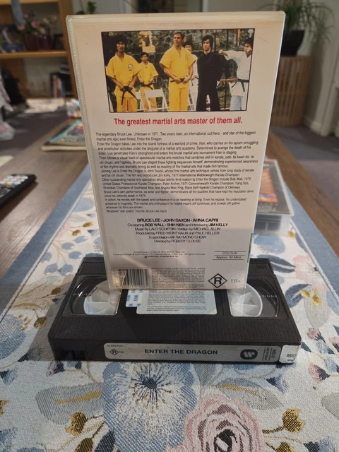 ENTER THE DRAGON -Bruce Lee Movie VHS Video Tape £8.24 - PicClick UK