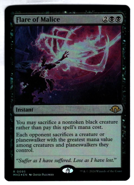 2024 MODERN HORIZONS 3 Foil Flare Of Malice #095 Mtg EUR 5,59 - PicClick FR