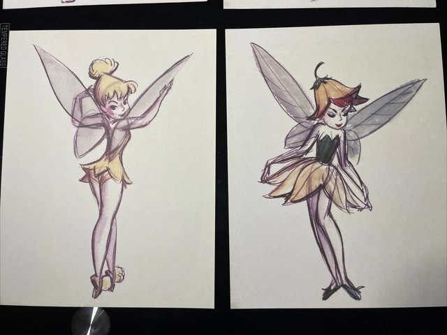 WALT DISNEY ANIMATION Art TINKER BELL Concept Art / Model Sheets ...