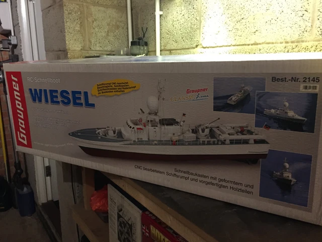GRAUPNER WIESEL RC Fast Patrol Boat £225.00 - PicClick UK