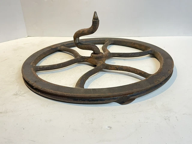 SINGER SEWING MACHINE Cast Iron Flywheel/Pulley w/Camshaft for wood ...