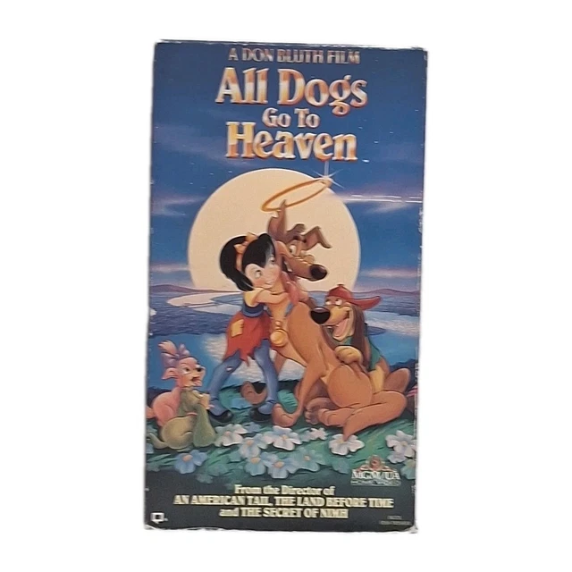 ALL DOGS GO to Heaven (VHS, 1994, Slipsleeve)Tested VG+ Rare OOP Fast ...