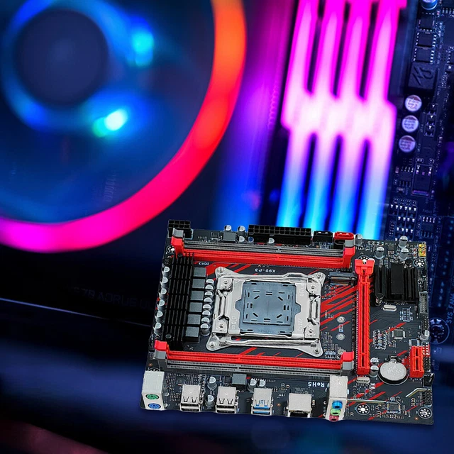 DDR3 ECC PC Mainboard M.2 Port NVME/SATA Computer Motherboard 1866MHz ...