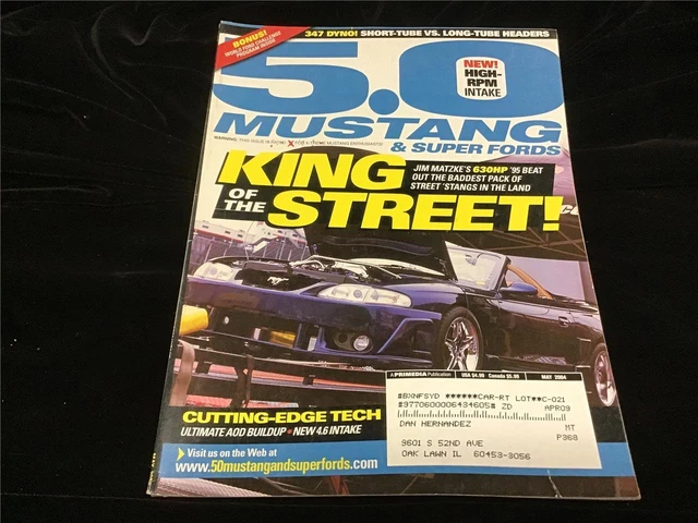 5.0 MUSTANG & Super Fords Magazine May 2004 King of the Street! £9.47 ...