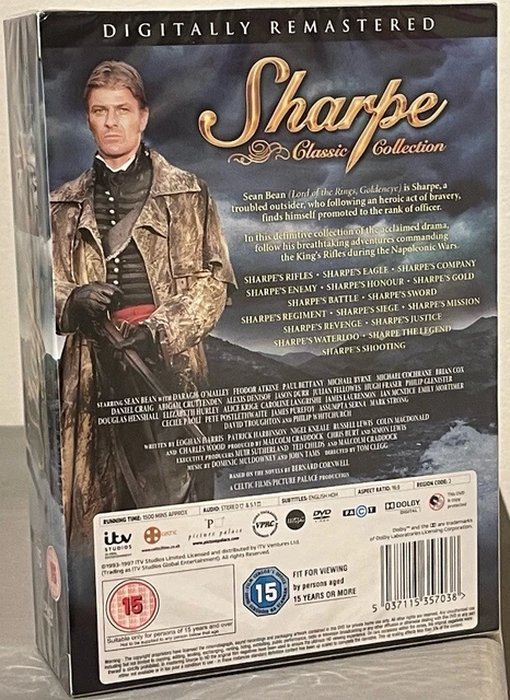 ITV: SHARPE Classic Collection (New & Sealed 8 x DVD, 2010) Remastered ...