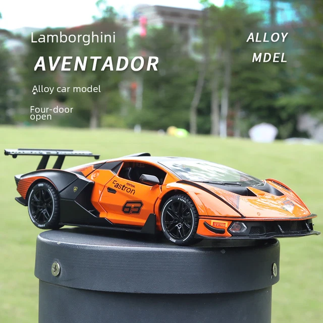24 RAMBO SV12 Gini alloy car model with sound and light realistic ...