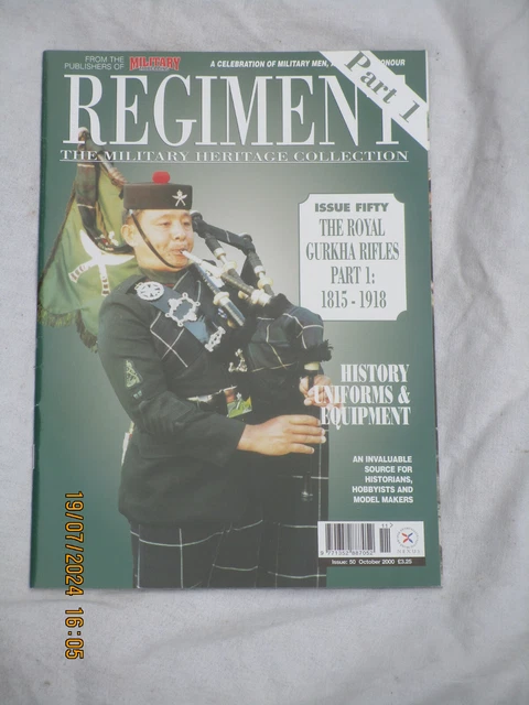 REGIMENT MAGAZINE: THE Royal Gurkha Rifles, Part 1, 1815-1918, No. 50 ...