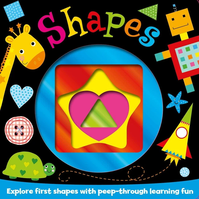 SHAPES: EXPLORE FIRST Shapes with Peep-Through Learning Fun (Board Book ...