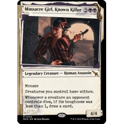 PRÉVENTE MASSACRE GIRL, Known Killer (vitrine) M/COMME NEUF MTG Murders ...