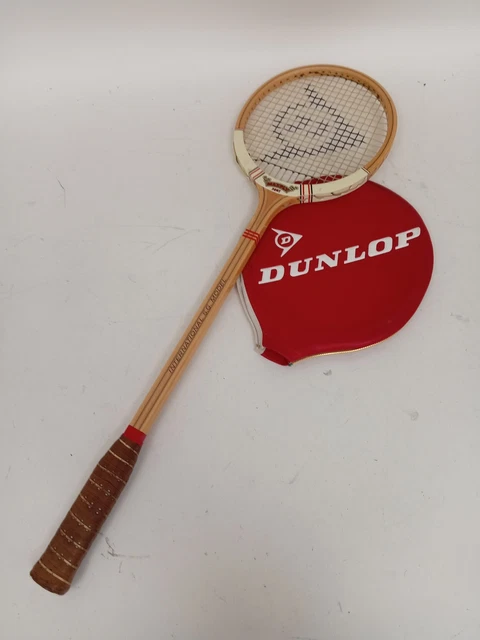 DUNLOP VINTAGE MAXPLY Fort International S.G. Model Wooden Squash ...