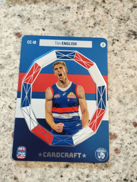 TEAMCOACH 2024 AFL Card Craft Tim English Western Bulldogs Cc-18 $1.00 ...